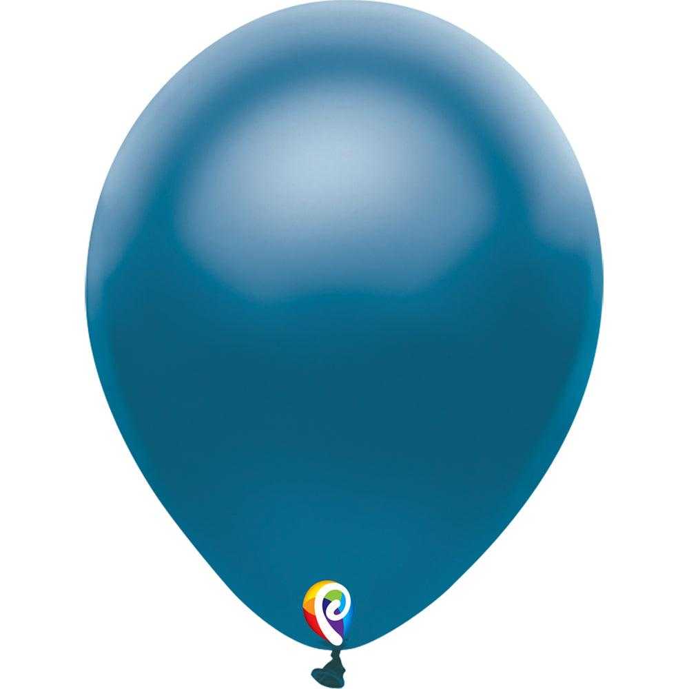 12 inch FUNSATIONAL PEARL BLUE - 50 Pack - Balloon Drop Nets