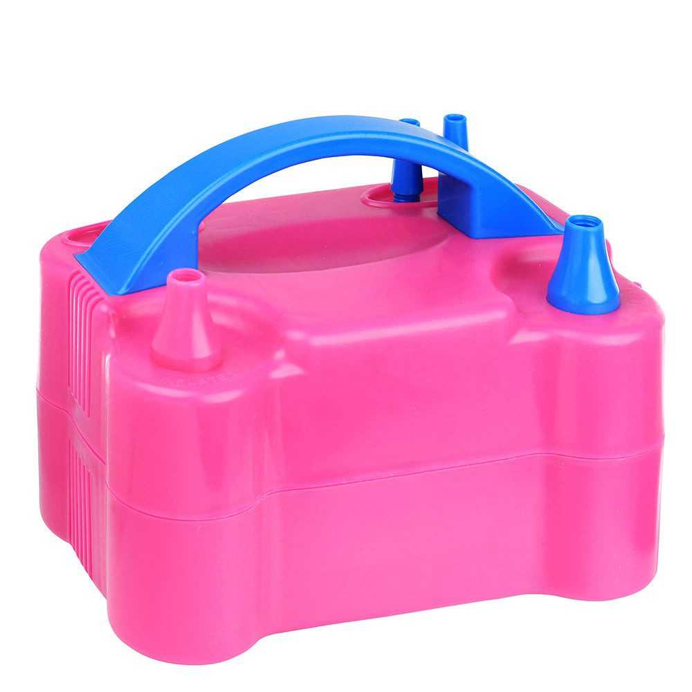 ELECTRIC 2 NOZZLE BALLOON PUMP - PINK 600W - Balloon Drop Nets